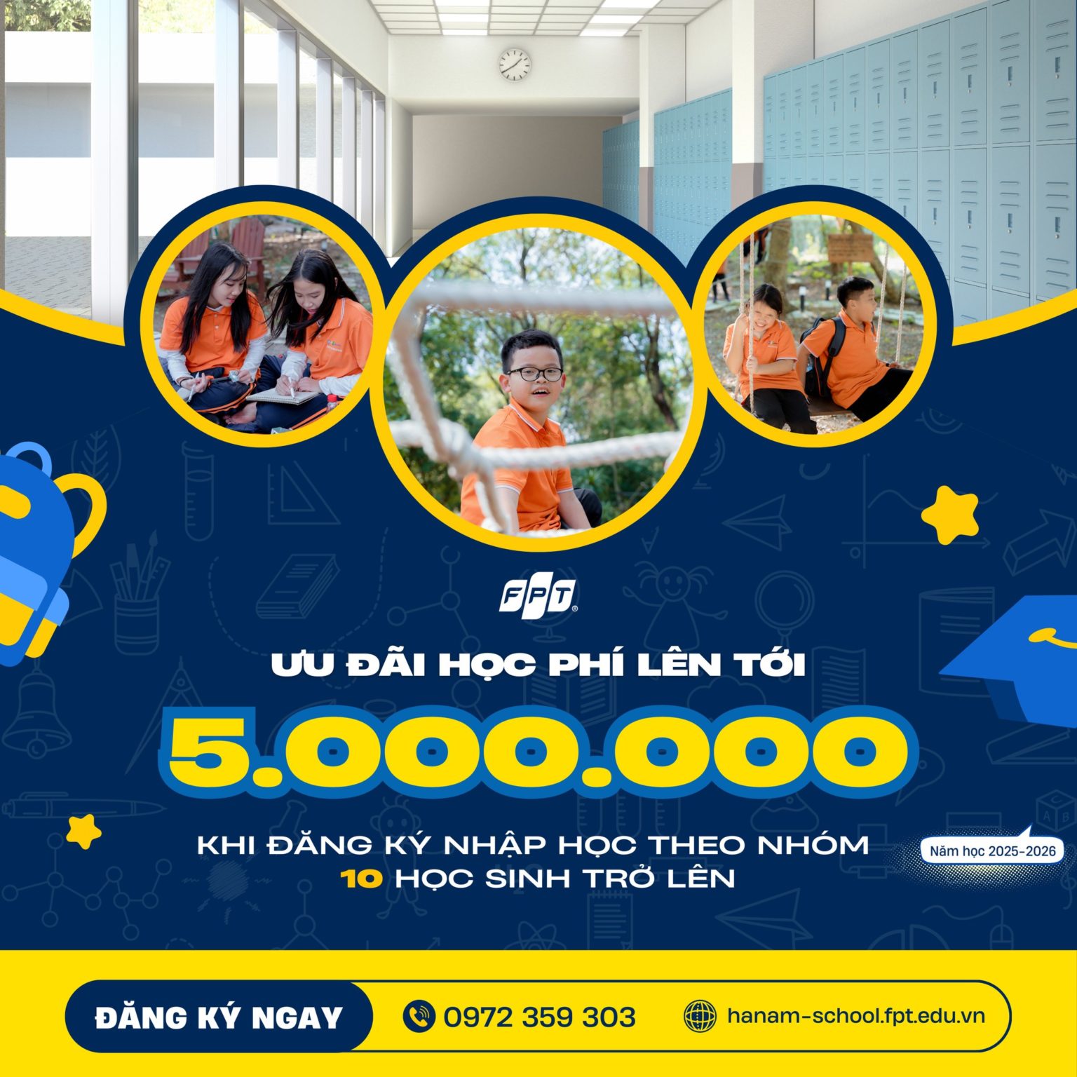 Ưu đãi học phí lên tới 5 triệu đồng - Cơ hội vàng cho tân học sinh đăng ký nhập học tại FPT ...