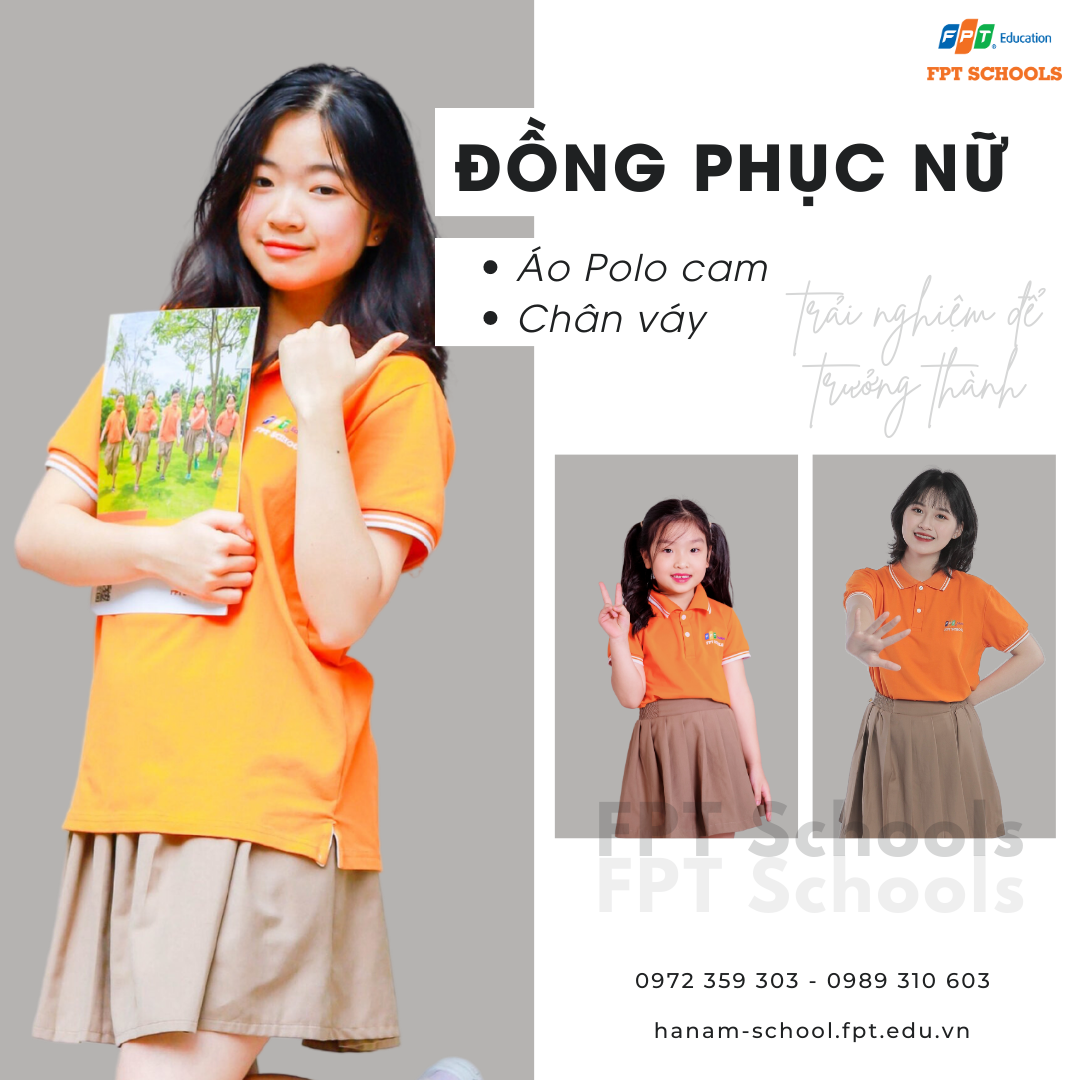 Đồng phục FPT Schools Hà Nam năng động, thoải mái và tiện lợi – Trường Phổ thông Liên cấp FPT Hà Nam