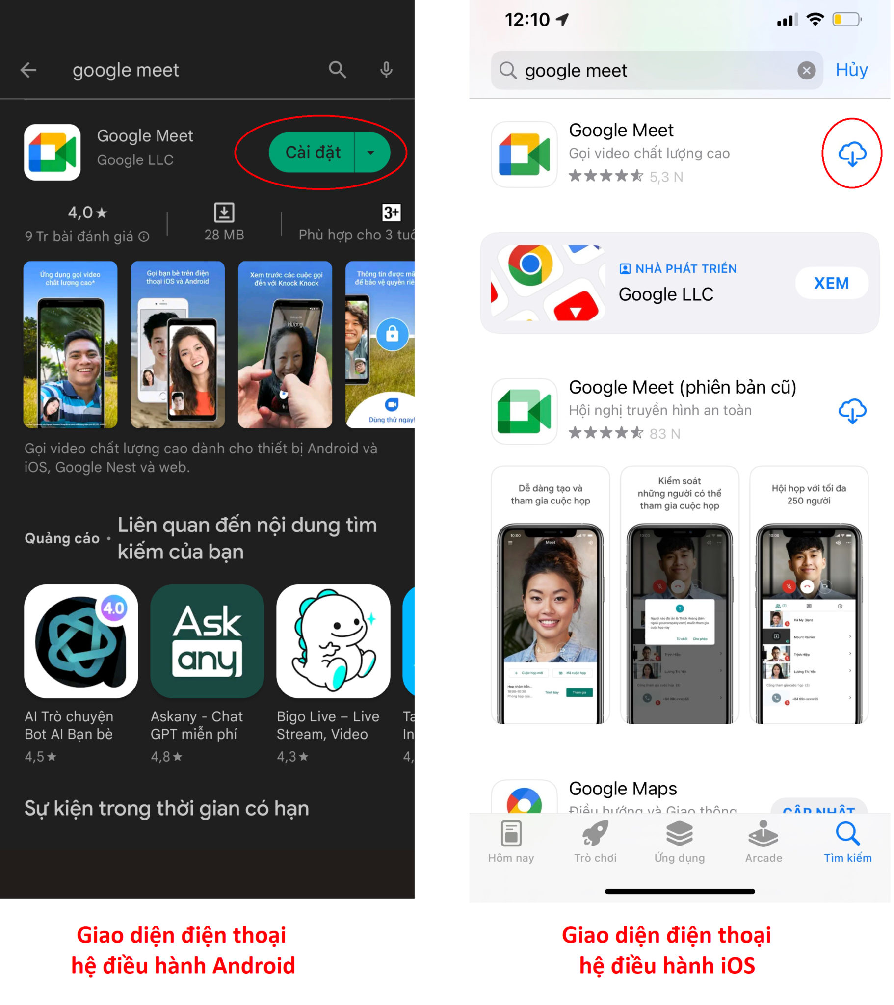 Hướng dẫn truy cập nền tảng Google Meet để tham dự Đánh giá năng lực – Trường Phổ thông Liên cấp ...